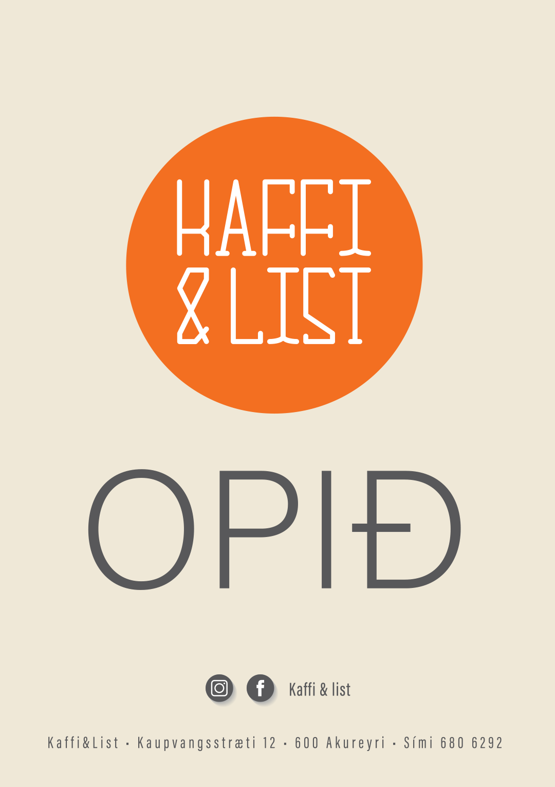 Kaffi og list hefur starfsemi | Listasafnið á Akureyri